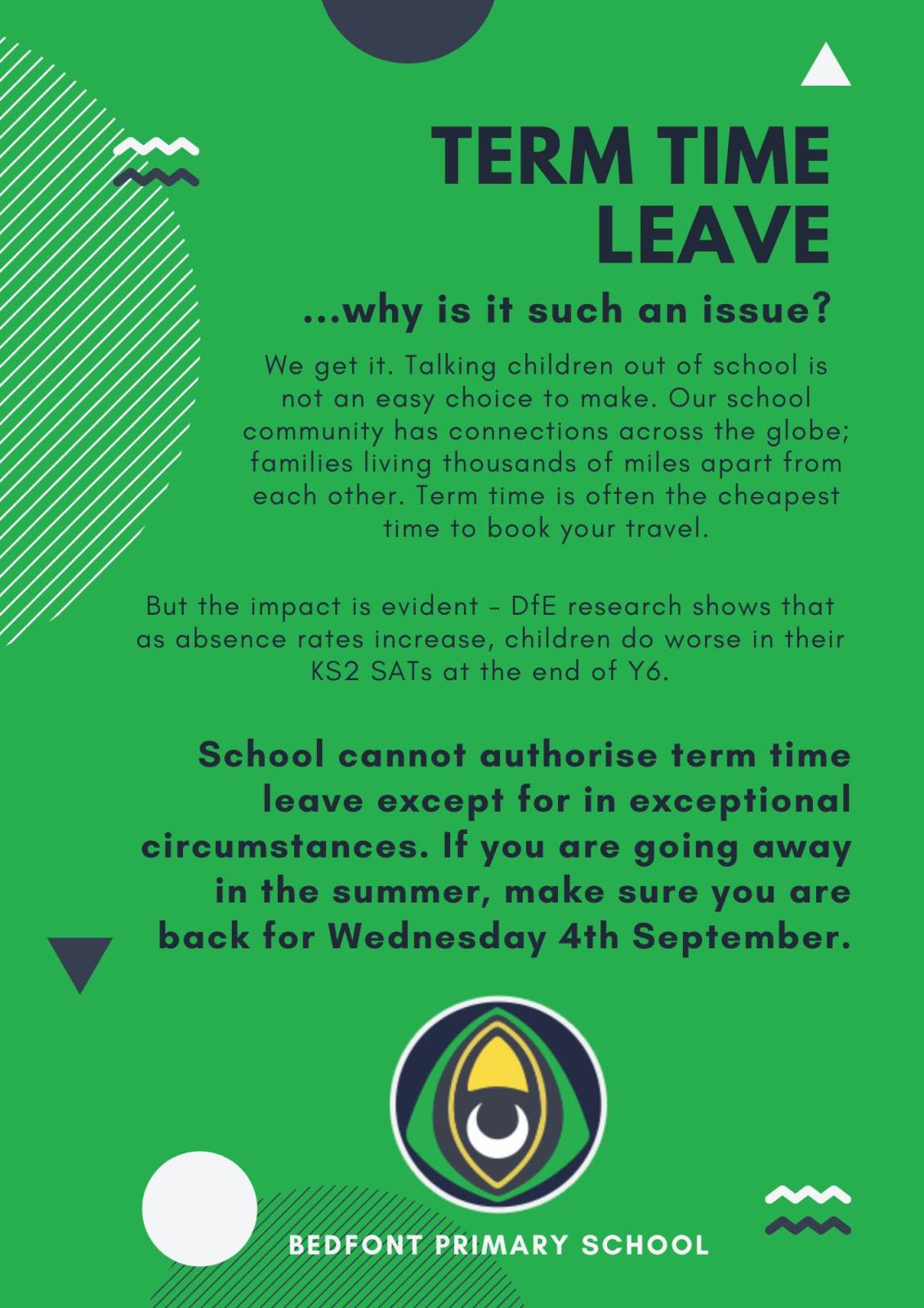 Bedfont Primary School - Term Dates